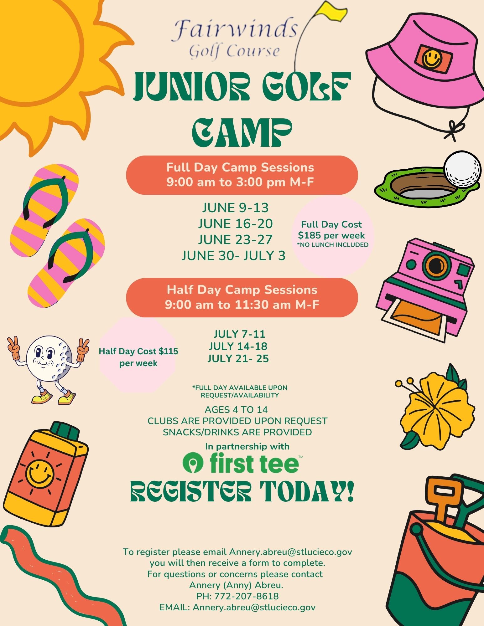 Junior Golf Camp - Fairwinds Golf Course